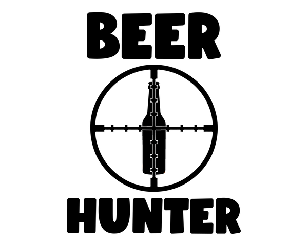 Beer Hunter Symbol Text Cross Hair Sniper Vinyl Decal Sticker – Decals Hut