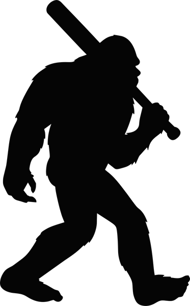 Bigfoot Sasquatch Baseball Softball Sports Vinyl Decal Sticker – Decals Hut