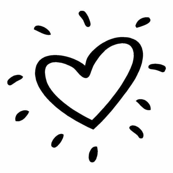 CUTE HEART Sticker Sun Love Fun Girlie Car Window Decal – Decals Hut