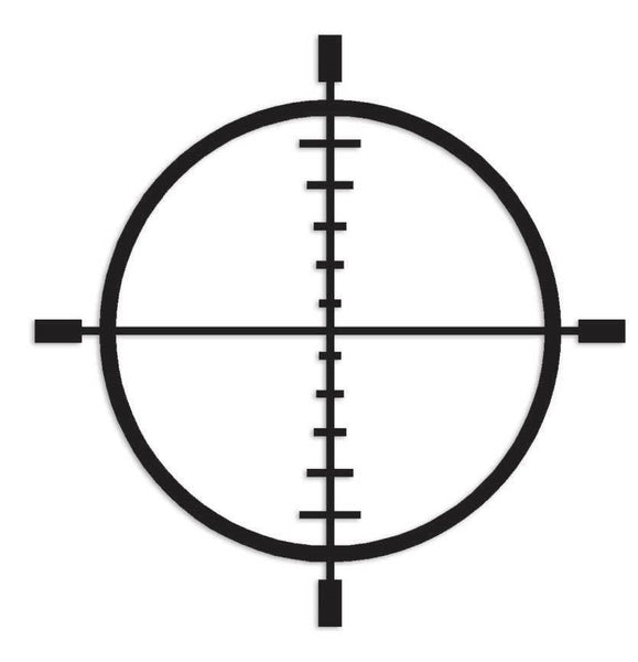 Crosshairs Target Decal Sticker – Decals Hut