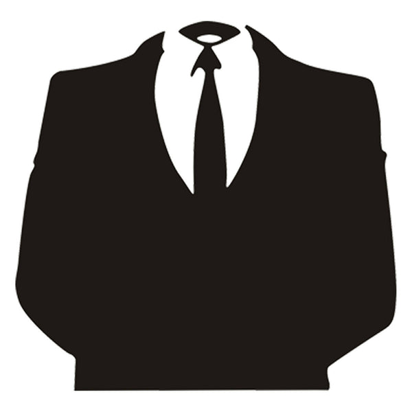 Elegant Suit Gentleman Car Bumper Window Laptop Door Wall Vinyl Decal ...