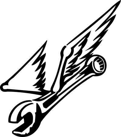 Flying Wrench Vinyl Decal – Decals Hut