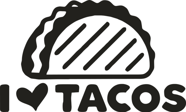 I Love Heart TACO Vinyl Decal Sticker Laptop Window Bumper – Decals Hut
