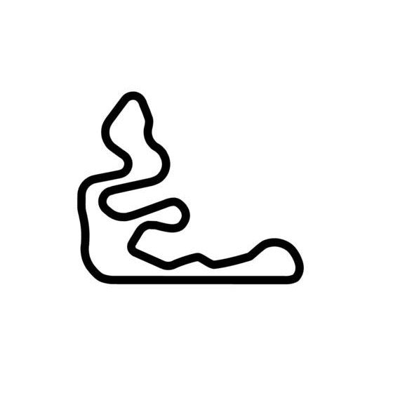 Motorsport Ranch Houston Circuit Race Track Outline Vinyl Decal Sticke ...