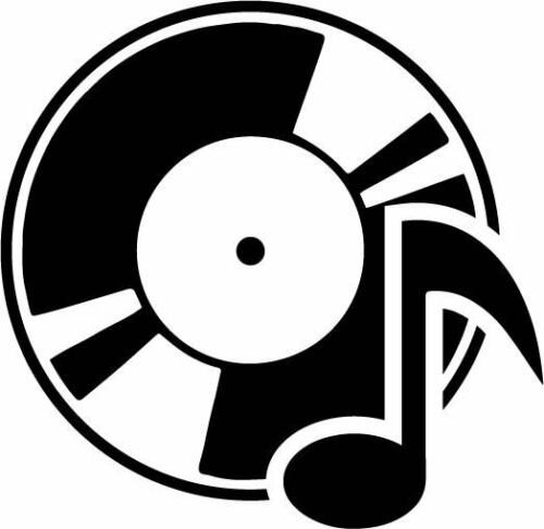 Record Decal Music Note Vinyl Album Window Bumper Sticker Car – Decals Hut