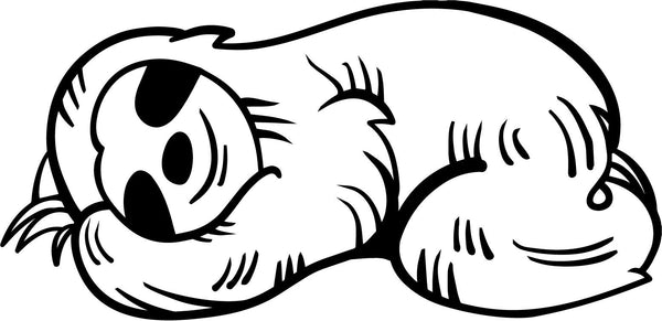 Sloth vinyl decal sticker cute meme cartoon – Decals Hut