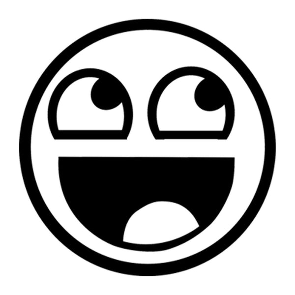 Smiling Face Vinyl Decal Sticker – Decals Hut