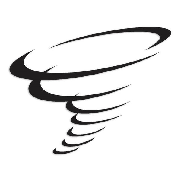 Tornado Hurricane Symbol Decal Sticker – Decals Hut
