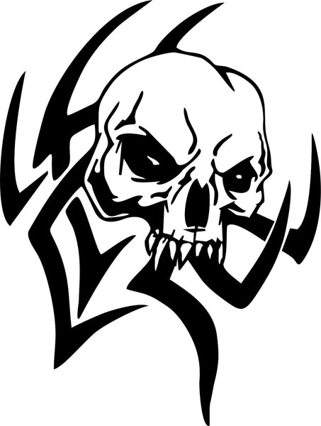 Tribal Skull Design Car Truck Window Laptop Vinyl Decal Sticker ...