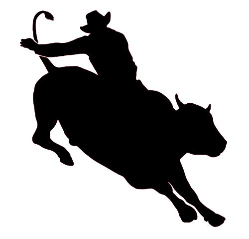 bull rider decal rodeo stickers cowboy decals – Decals Hut