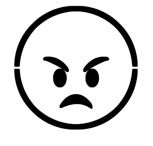 emoticon decals angry face emoji cell phone emoticon decals – Decals Hut