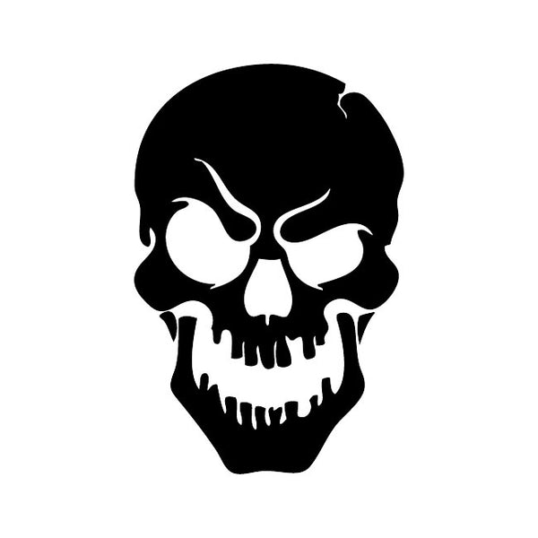 evil skull decal sticker – Decals Hut